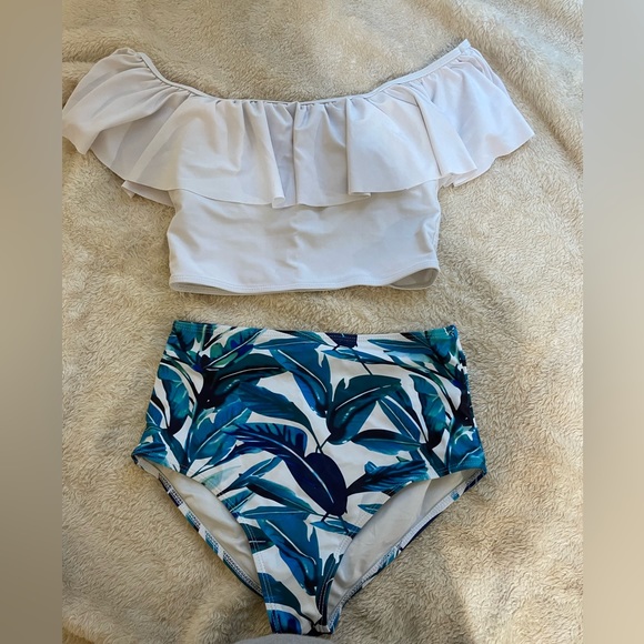 Swim | Palm Leaf Bathing Suit | Poshmark